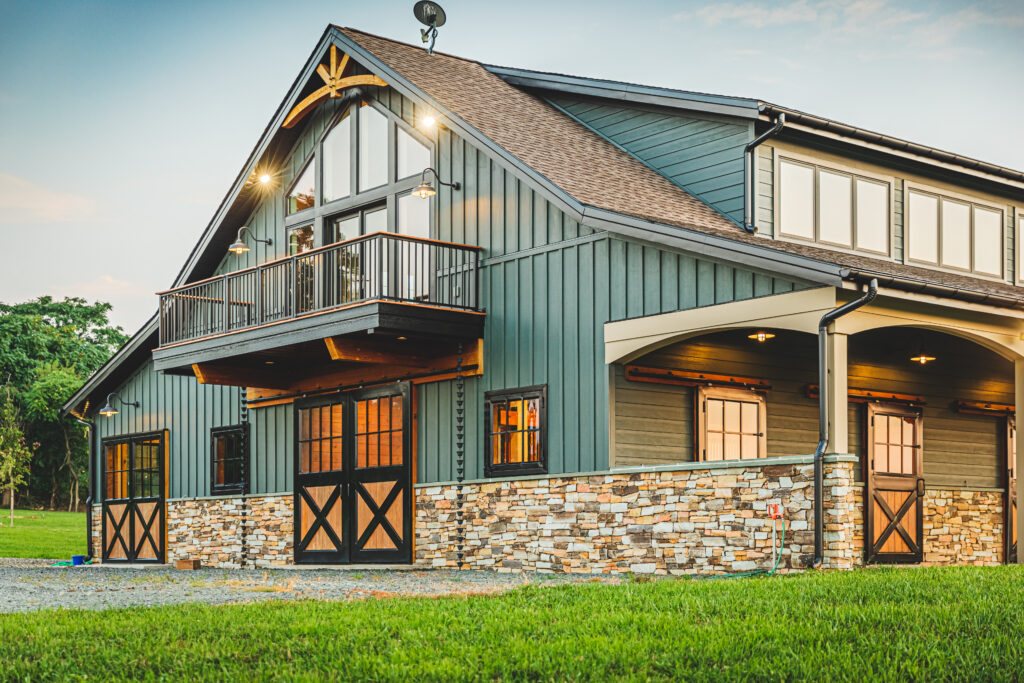 Custom Barn and Home in Bluemont, VA | Quarry View Building Group