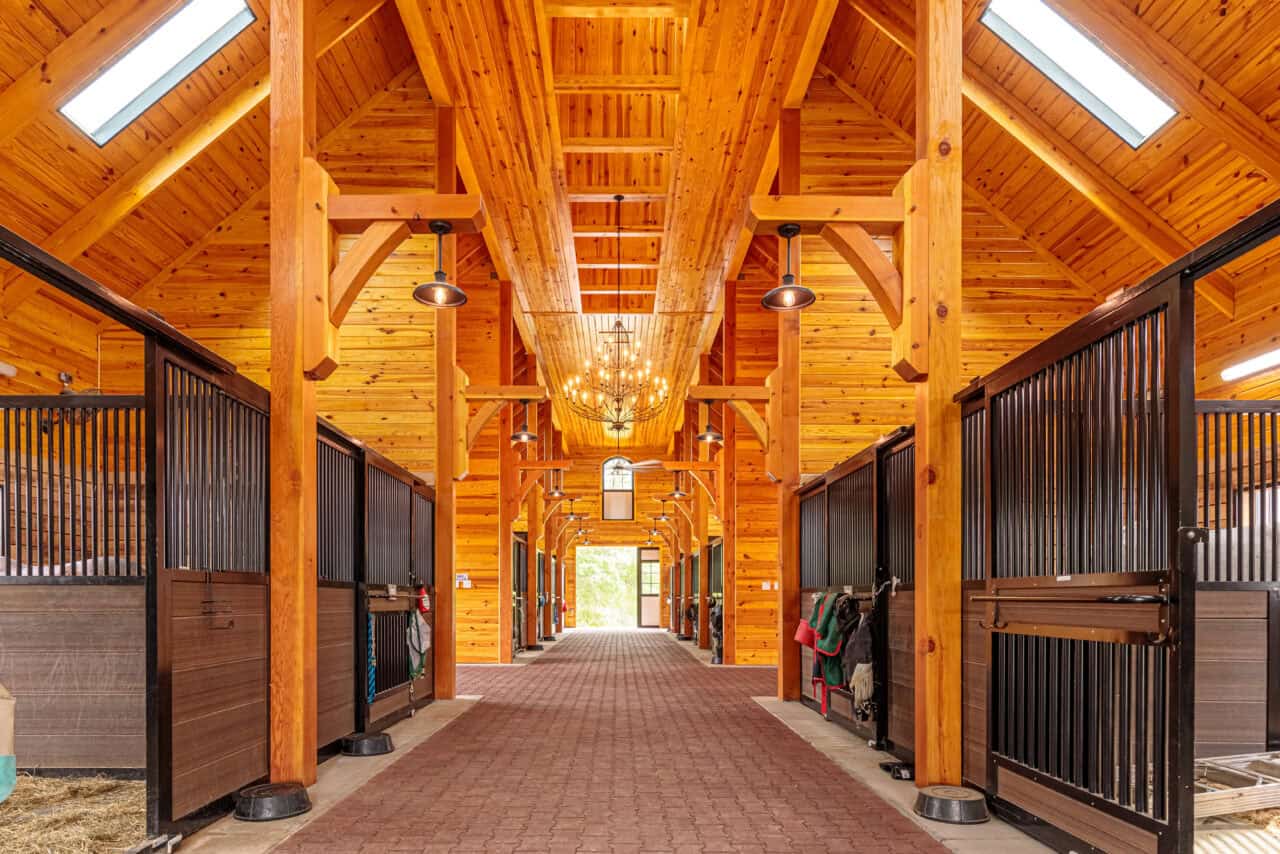 16 Stall Barn, Service Barn, & Riding Arena | Bolinvar Farm